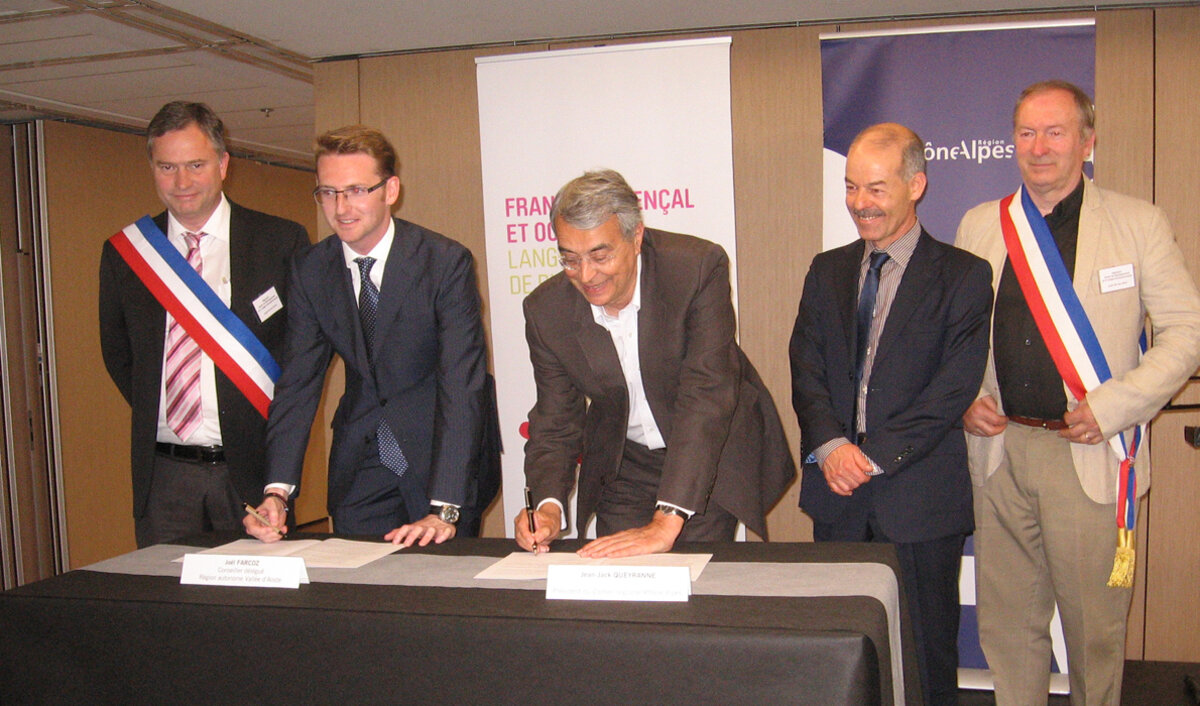 Rhône-Alpes et la Vallée d’Aoste signent la charte de coopération pour ...
