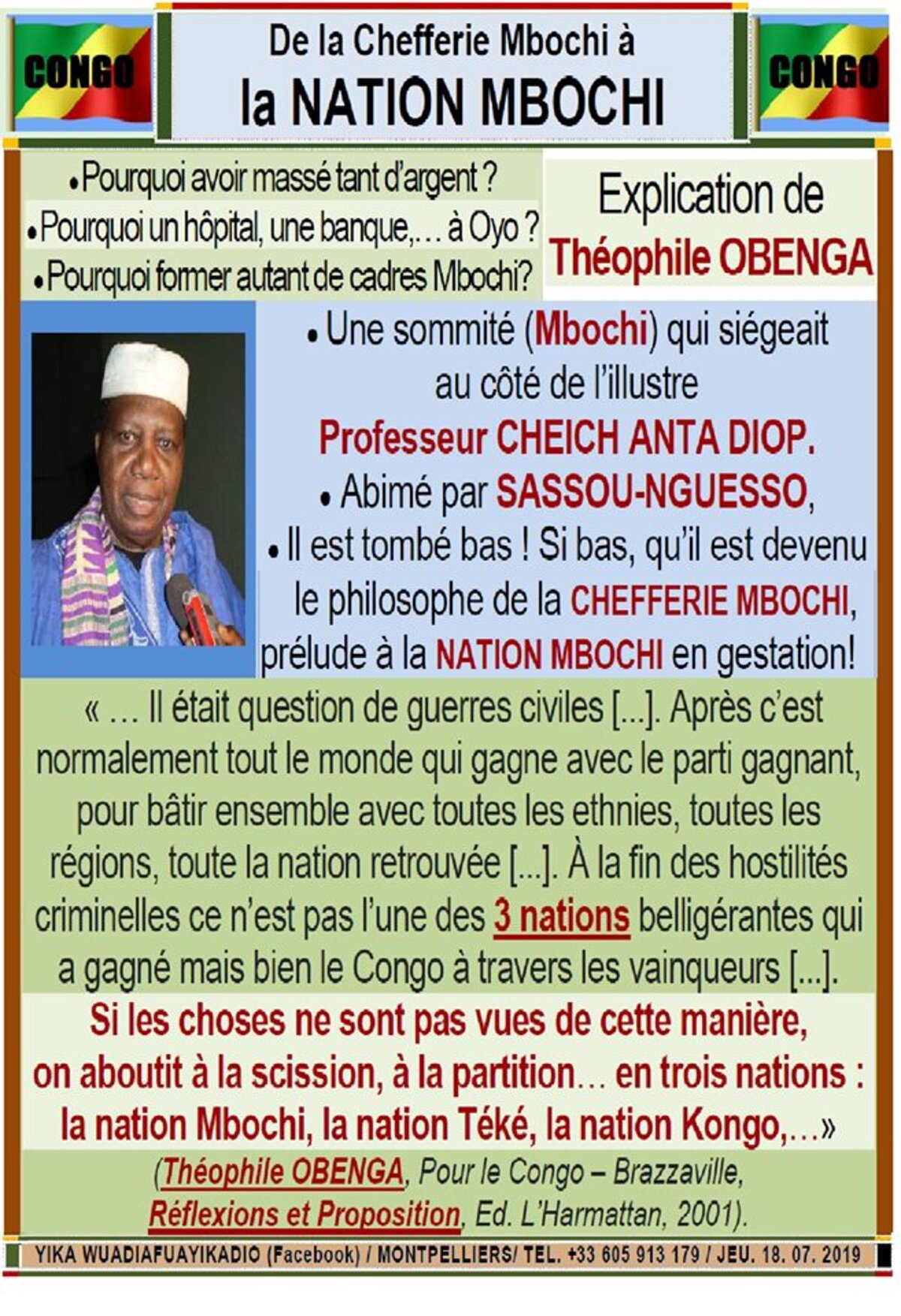 Naissance de la Nation Mbochi, selon la volonté de Sassou Nguesso et ...