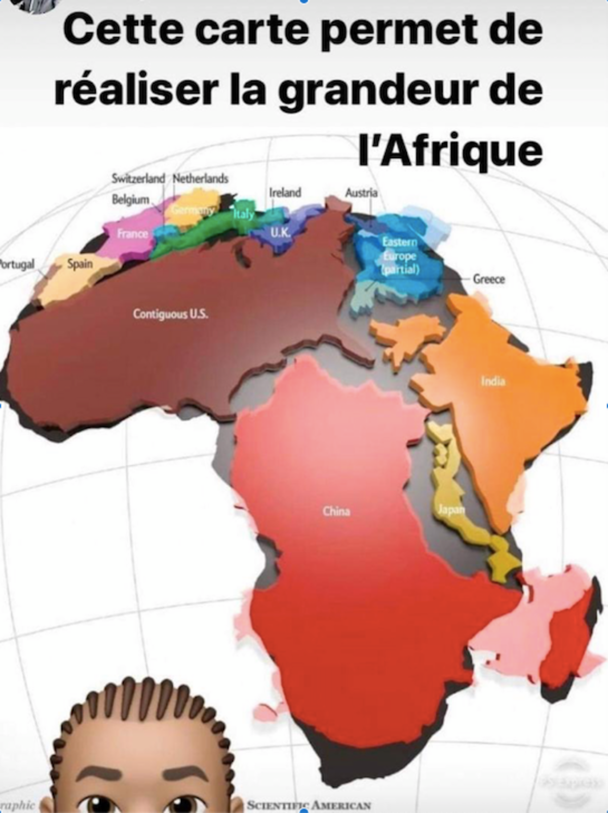 La vraie taille de l'Afrique...-Carte | Le Club La vraie taille de l'Afrique...-Carte | Le Club