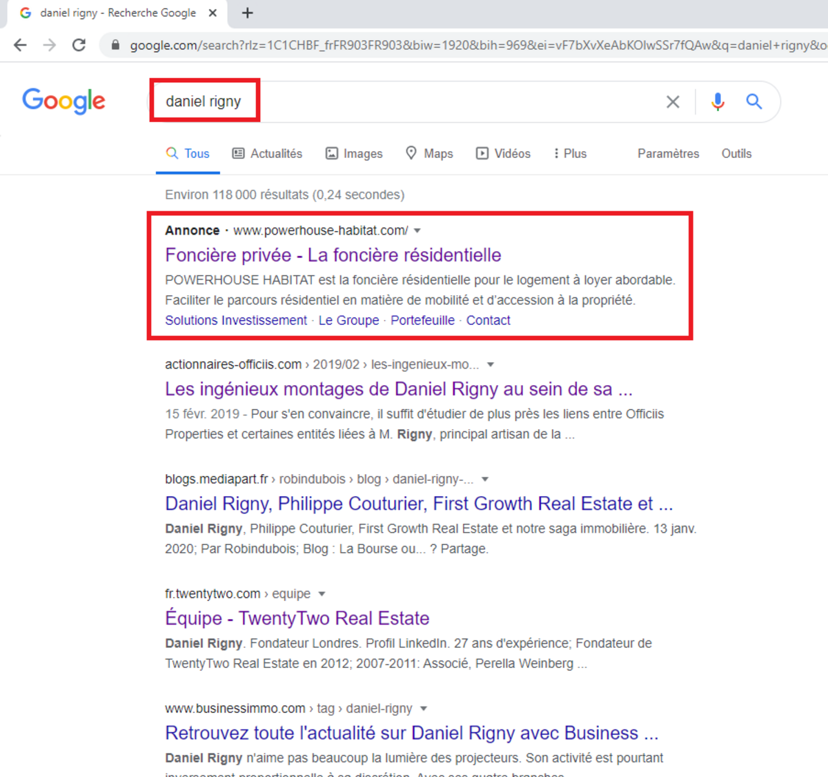Quand Powerhouse Habitat faisait la pub de Daniel Rigny (ou l’inverse ...