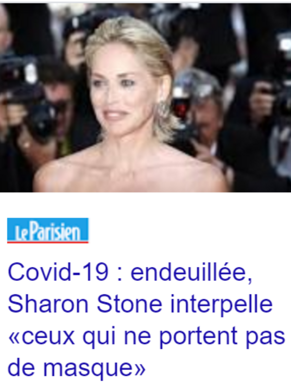 Le poignant appel de Sharon Stone: " Don't vote for a killer ! " | Le Club