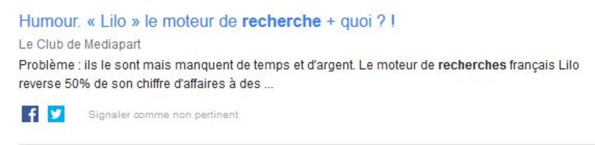 Humour. « Lilo » le moteur de recherche + quoi ? ! | Le Club