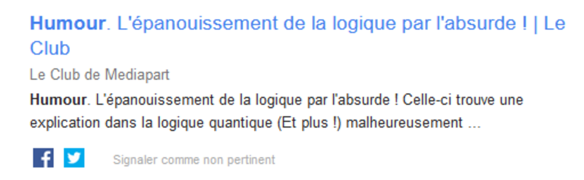 Humour. L’épanouissement de la logique par l’absurde ! | Le Club