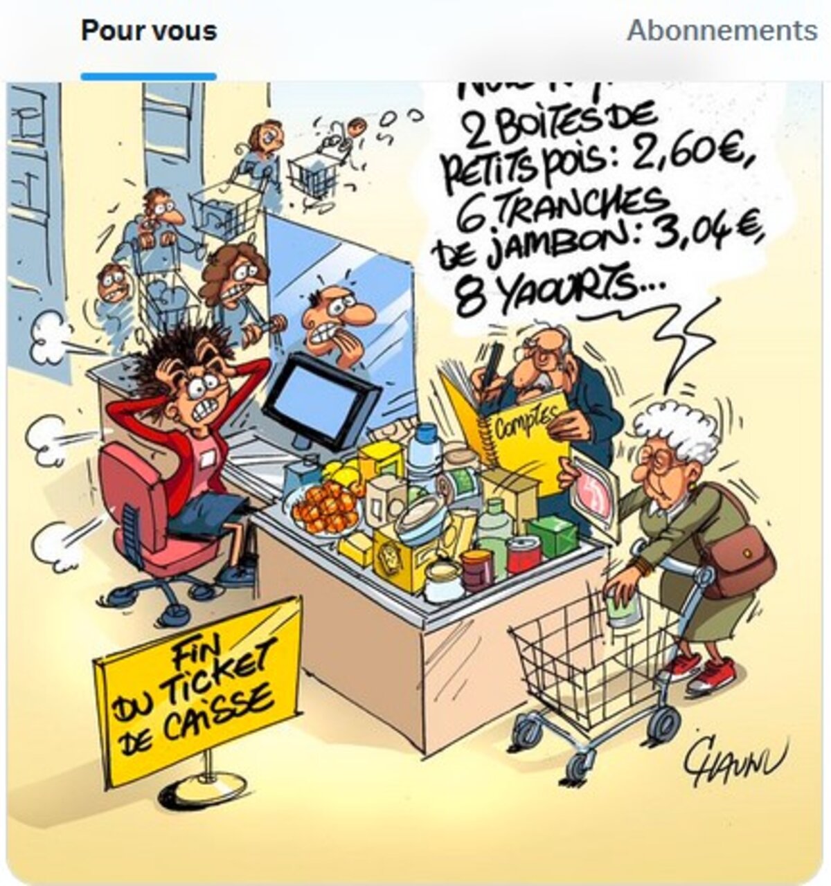 Humour. Vérifiez sur place le prix de vos achats ! | Le Club