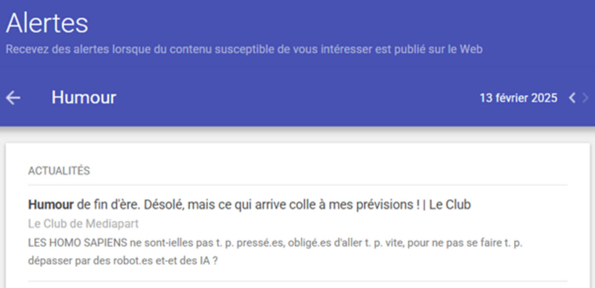 Humour de fin d’ère. Désolé, mais ce qui arrive colle à mes prévisions ...