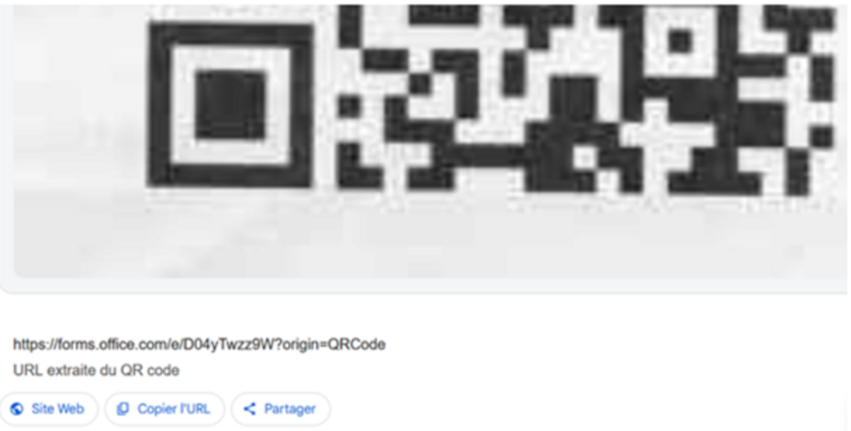 Ouverture du QR code sur un PC via Windows11 (Ou sur le mobile) | Le Club