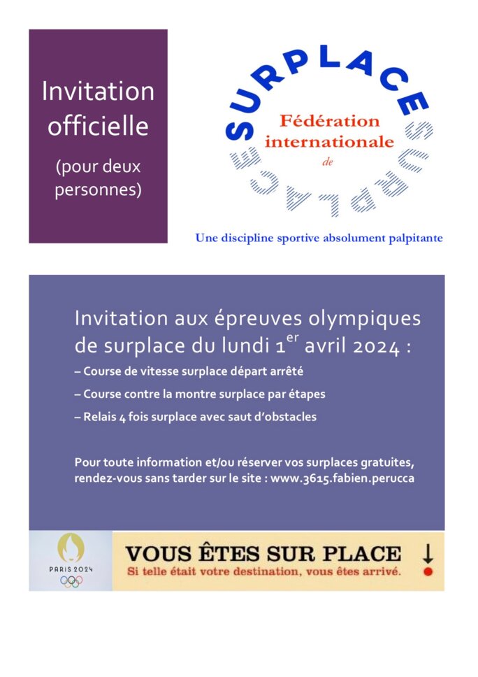 Invitation au J.O. | Le Club