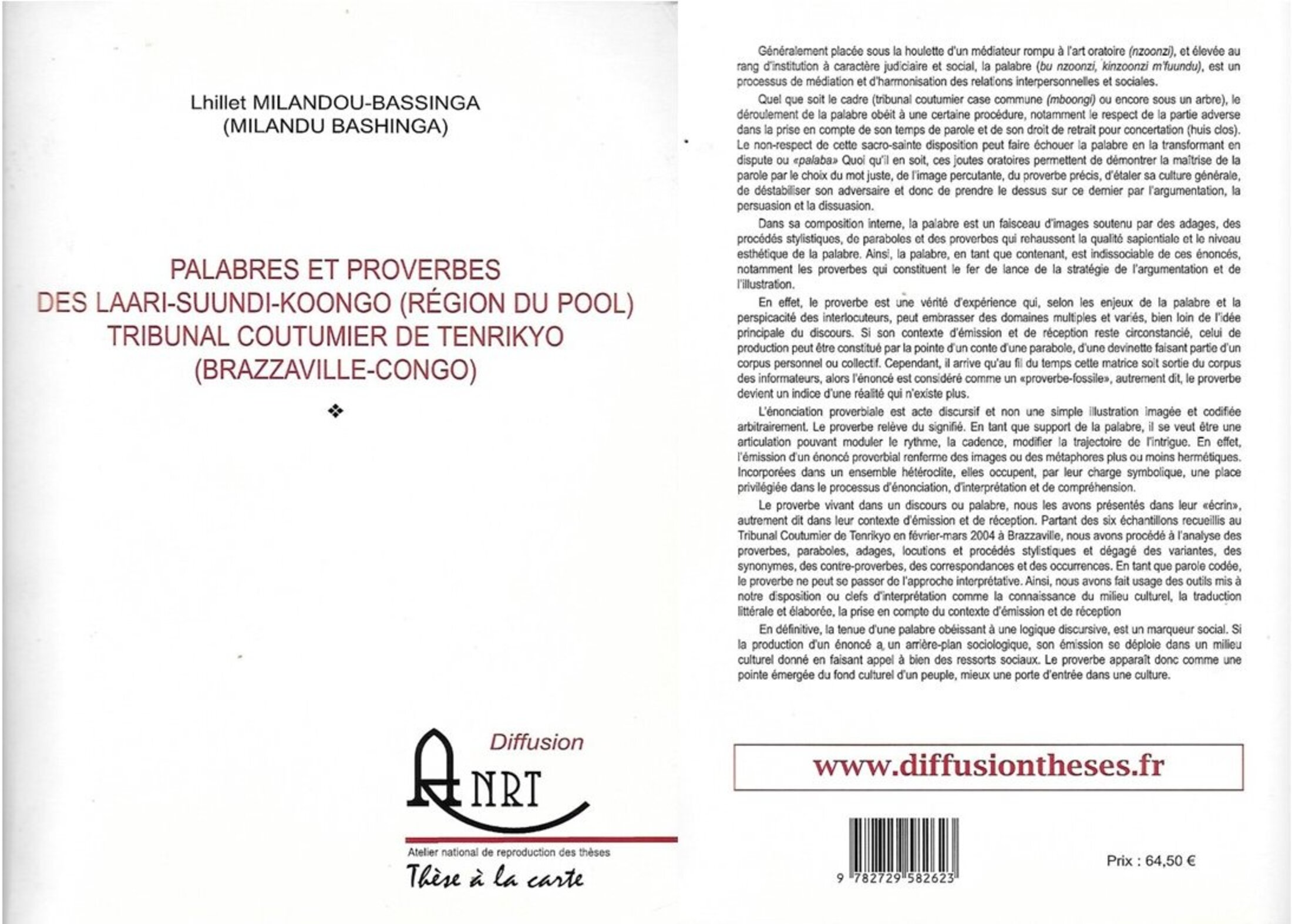 (Congo) LIVRE : Palabres et proverbes koongo - Région du Pool | Le Club