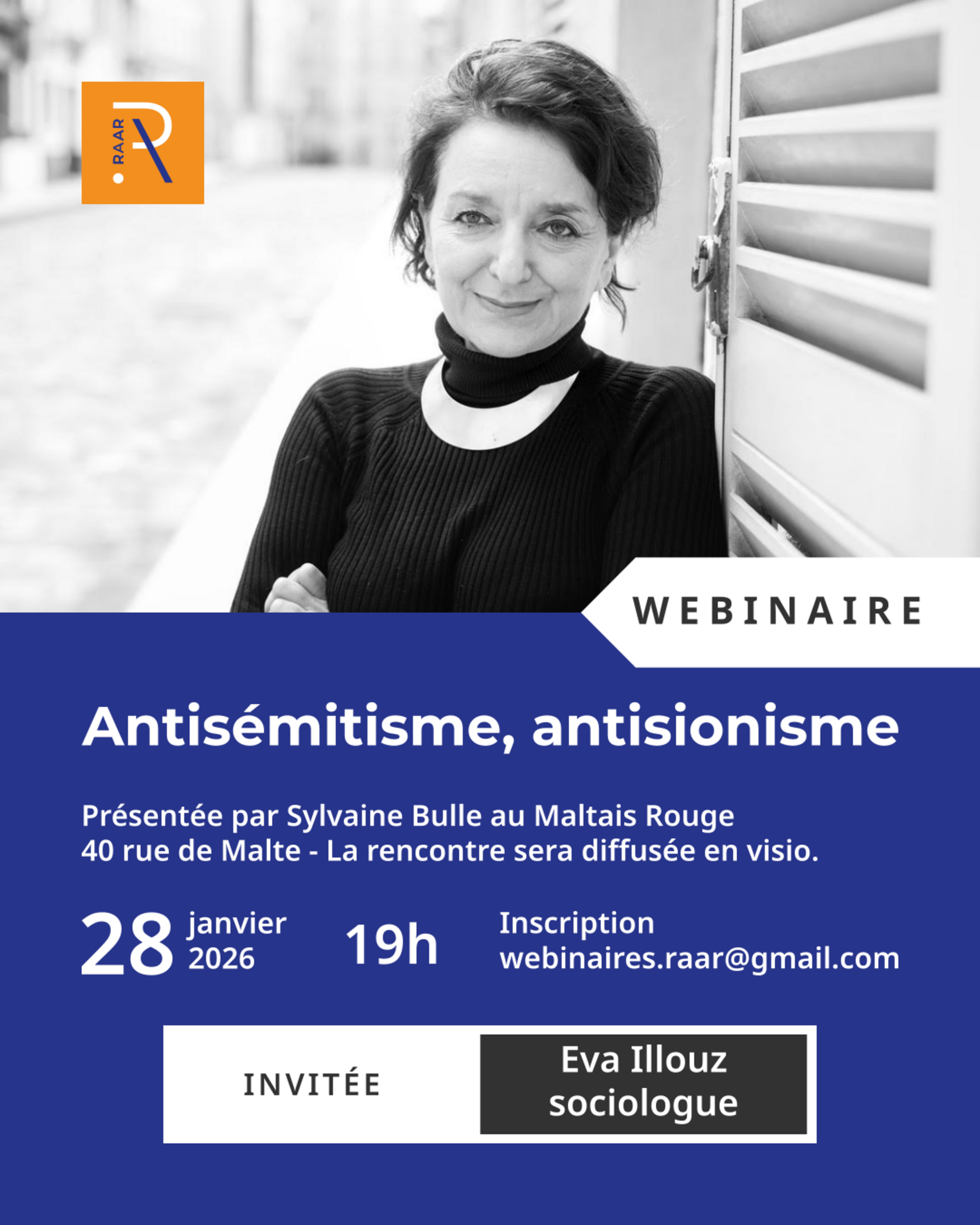 Webinaire du RAAR : Antisémitisme, antisionisme avec Eva Illouz | Le Club
