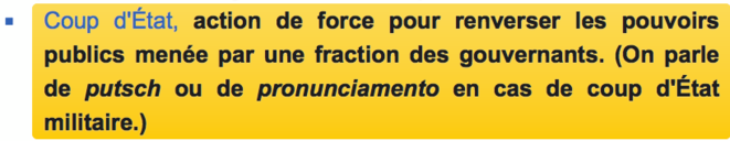 Le coup d'éclat d'un soi-disant coup d'état ? | Le Club de Mediapart