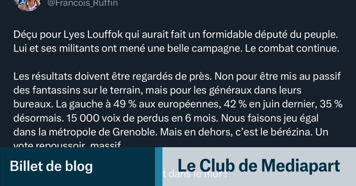Législative partielle en Isère, LFI ou la stratégie de l’échec | Le Club