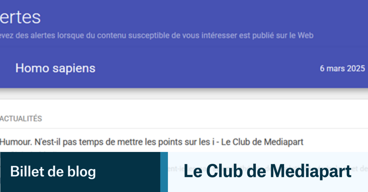 Humour. N’est-il pas temps de mettre les points sur les i ? ! | Le Club