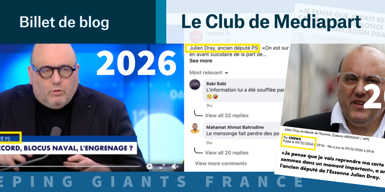 Carton rouge : Julien Dray caution de gauche de CNews ? | Le Club