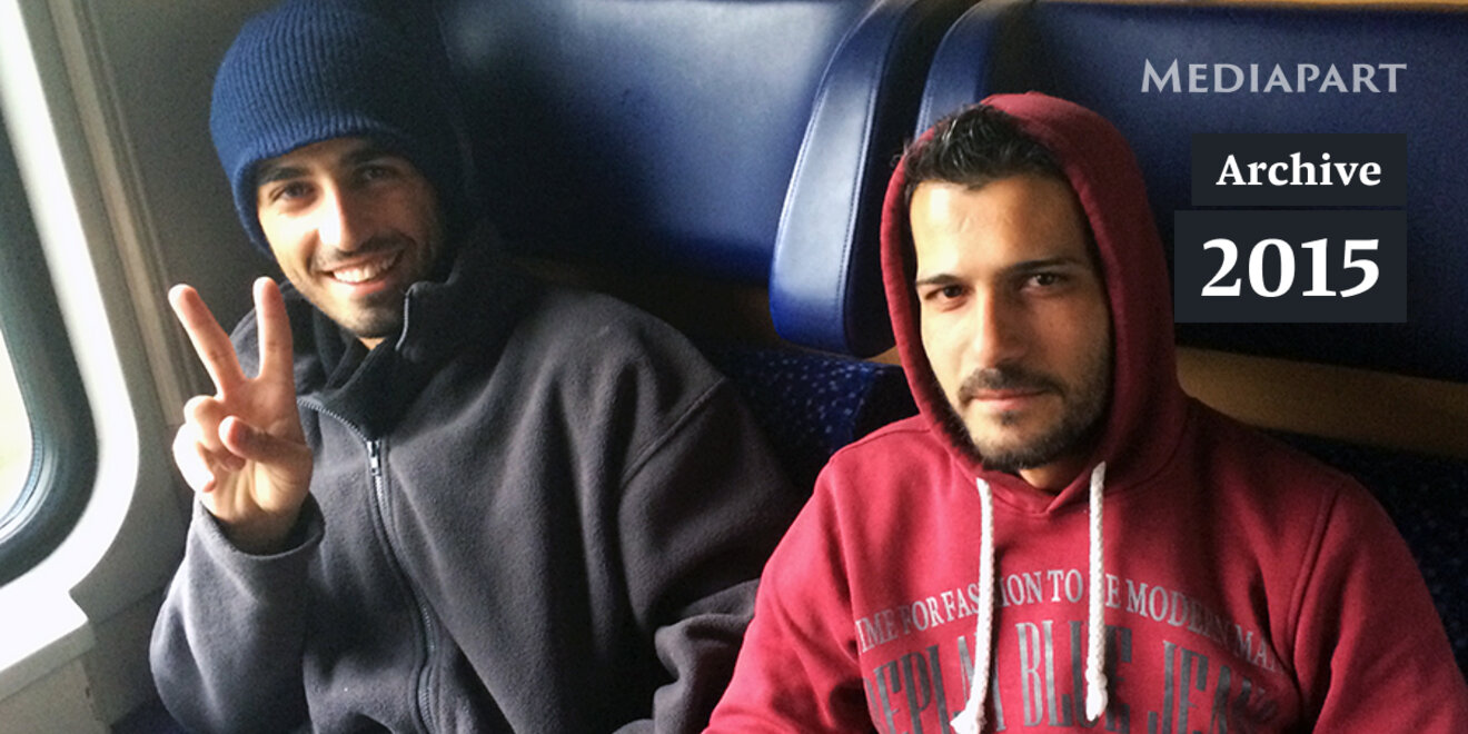 Dans le train de nuit pour Düsseldorf, avec Hani, Sami, Feteyan et ...