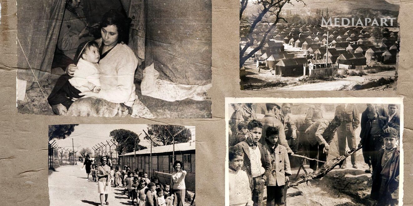 Les photos inédites d’un camp de harkis que l’armée française voulait ...