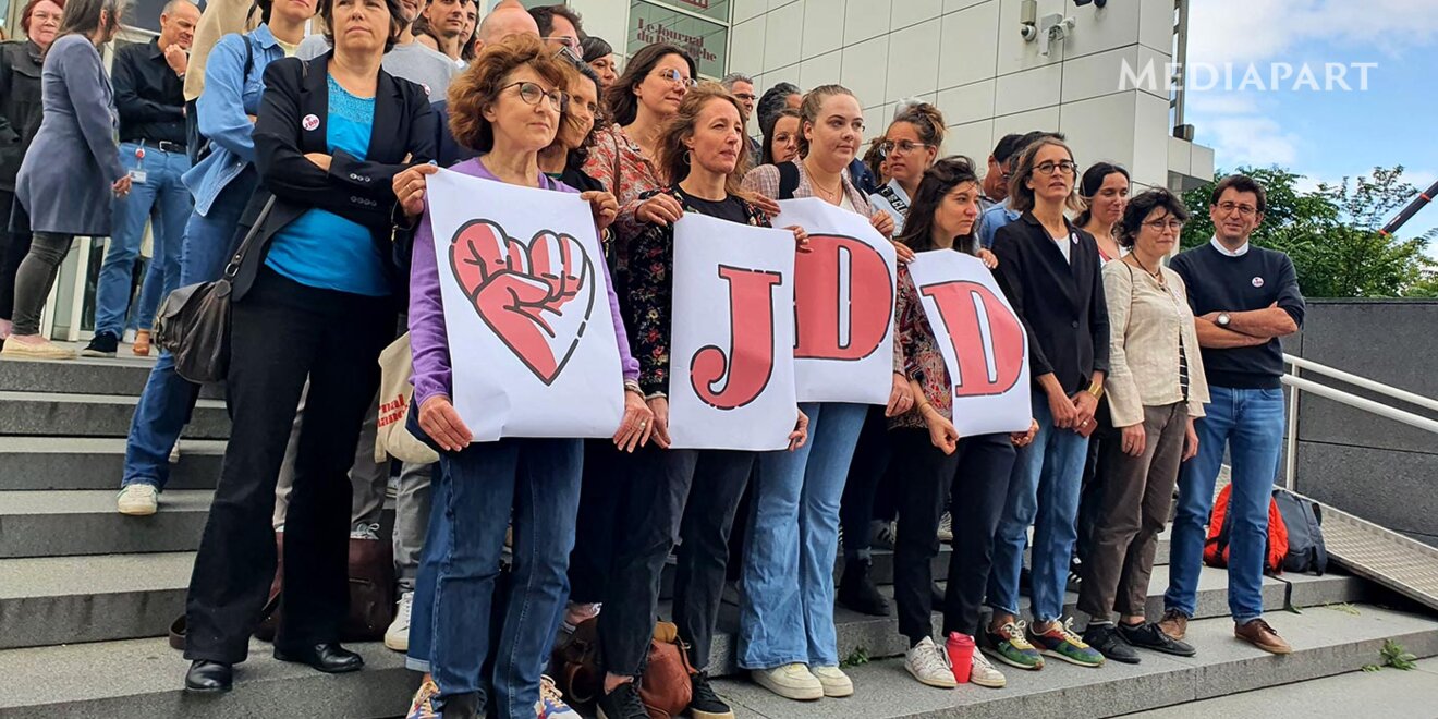 Malgré la grève, Geoffroy Lejeune s’installe au « JDD » | Mediapart