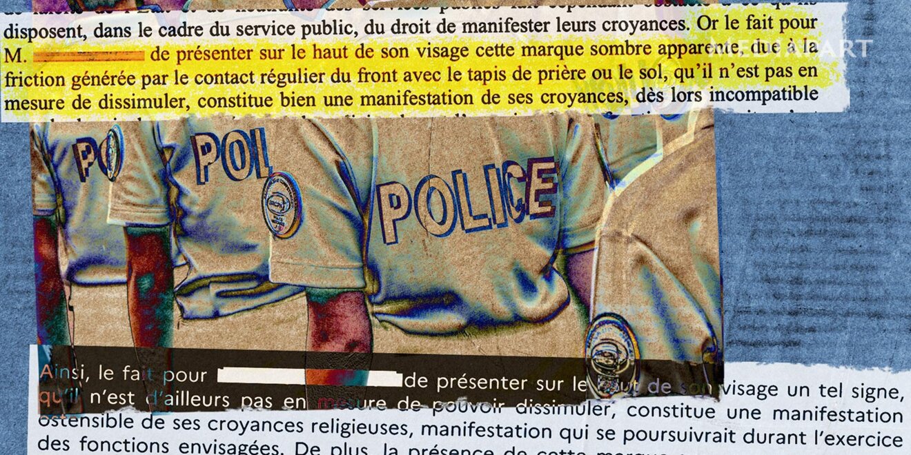 La police rejette un candidat musulman à cause d’une tache sur le front ...